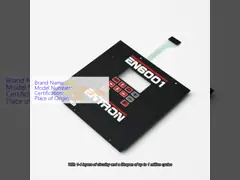 Dustproof Waterproof Membrane Switch Assemblies With Custom Layers Circuit OEM