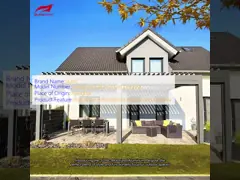 Remote Control System Aluminium Pergola for Garden Design Integration