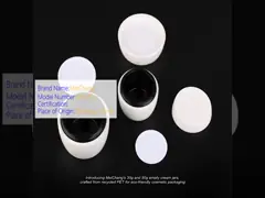 30g 50g Empty Cream Jar Recycled as Cosmetic Packaging PET Jar Body Carton Packing