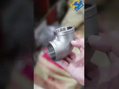 Round smooth OEM, ODM Stainless Steel Screwed Pipe Fittings  Female Thread Elbow