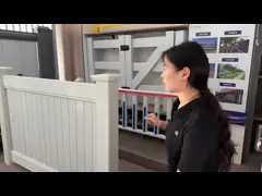 야외 사용 프라이버시 도어 긴 사용 시간 흰색 PVC 프라이버시 펜싱