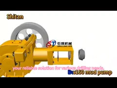 China 11KW Diesel Mud Pump BW 160-10 44-160L/Min Drilling Mud Circulation Pump for sale