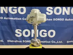 China Motorized Cryogenic Valve 24VDC Stainless Steel LNG with Electric Actuator for sale