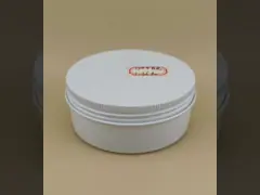 Big White Aluminum Jar Case with Screw Cap For Cosmetic Plastic PP For Lotion Pump CRC Possible