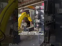 Robot grinding of different metal castings