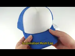 China Custom Sublimation Mesh Cap Trucker Cap Colored Hats For Sublimation for sale