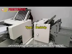 China Desktop Writing Paper Cross Folding Machine for sale