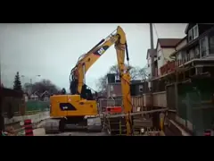 Excavator extened arm