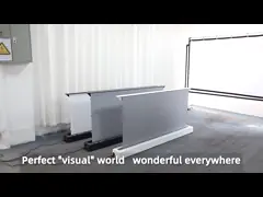 China Ultra Quiet Electric Floor Rising Projector Screen , CBSP Material Tensioned Projector Screen for sale