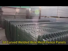 3D curva PVC rivestito Saldato rete di filo di ferro Recinzione Anti-scalato Recinzione