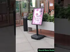 China Floor Standing Metal Poster Stand 119cm Billboard Display Board For Advertising for sale