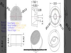 Alta trasmittanza Alta potenza Φ21.8mm Dimensione 6 tipi Distribuzione della luce Per cartelloni pubblicitari e altre aree