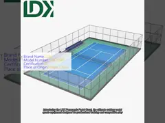 Panoramic Padel Court Outdoor Padel Sports Equipment Professional Platform Tennis Field