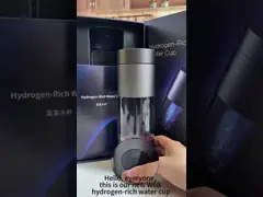 Portable 230ml H2 Stainless Steel Metal Household Hydrogen Generator Bottle Cup 3000~6000PPB Dupont Membrane Beauty and Health