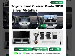 Cina Funzione Panoramicimage Toyota Android Head Unit Wireless CarPlay Toyota Android Head Unit in vendita