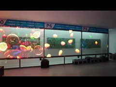 China High Transparency P4 Flexible LED Display Screen Glass Transparent LED Window Display for sale