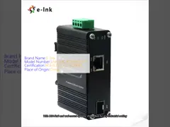 Mini Industrial 1-Port 100/1000X SFP to 1-Port 10/100/1000T 90W PoE++ Media Converter