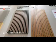 Elegant Wood Slat Acoustic Panels for Modern Interiors and Noise Management