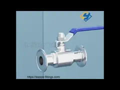 China Stainless Steel Quick-Connect Ball Valve with Clamp-Type Ends for sale