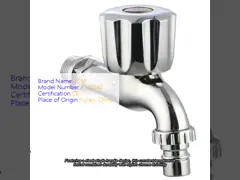 China Modern ABS Plastics Chrome Bibcock Wall Mounted Taps For Wash Machine for sale