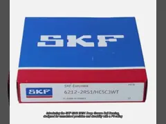 Deep Groove Ball Bearing With Sealed Ring Precision Rating P0 SKF 6212 2RS1 OD 110MM