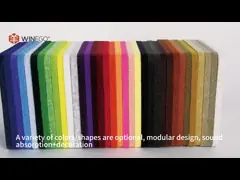 Various Color and Shapes 3D Polyester Acoustic Panels Lightweight For Absorption