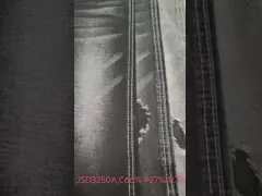 China 11.3oz Super-Soft Heavy Weight Cotton Polyester BLACK/BLACK Denim Fabric For  Jeans for sale