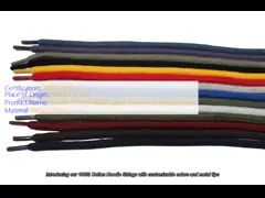 후디 스트링 커스텀 컬러 아글렛 금속 팁 둥근 100% 면 드로코드 가드 스포츠 신발 끈 직경 6mm 또는 커스텀