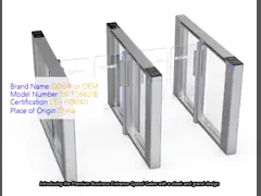 SUS304 Roestvrijstalen Speed Gate Draaikruis met Servomotor