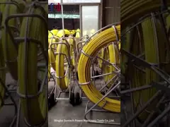 China Power Engineering Fiberglass Cable Duct Rodder 13mm Traceable for sale