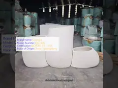 white round fiber clay planter with a herringbone pattern lightweight durable low-maintainence flower pot holiday Villa office decoration garden landscaping project