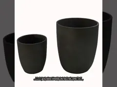 China Industrial Crucible for Induction Furnace - 1500°C Temperature Resistance, 9 Mohs Hardness, 2.5-2.7 g/cm³ Density for sale