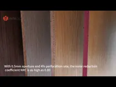 Super Micro-Perforated Acoustic Panel For Sound Absorption And Luxury Appeal