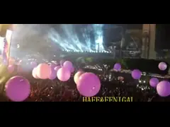 China 1m 3.3ft LED Beach Balls RGB Glow Balls Vibrant Colors For DJ Music Parties Concerts for sale