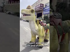 Interactive Large Size Children Amusement Dinosaur Rides for Playground And Square