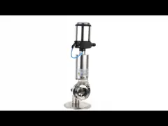 中国 SS316Lのステンレス鋼の位置センサーが付いている空気の締め金で止められた蝶弁 販売のため