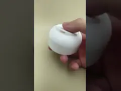 China White Plastic Smooth Matte Press-Down Cap for Shampoo Bottles for sale