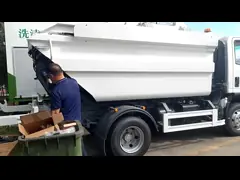 ISUZU rear loading garbage truck