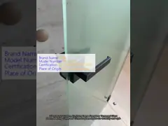 Custom Aluminum Frame Frameless Tempered Glass Door 10mm 12mm Toughened Glass Doors