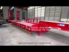 Semi Lowbed Trailer Strong Stability Support For Personalized Customization 60 Tons