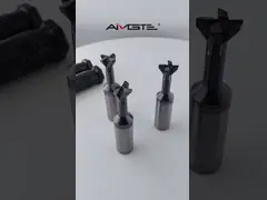 High Precision Carbide Dovetail Cutter For Plastic Moulds With PVD Coating And GU25UF Carbide Rod