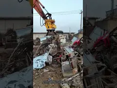 China Mini Excavator Hydraulic Grab Wear Resistant For Scrap Steel / wood / stone for sale