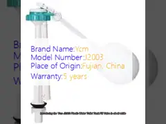 China Plastic Water Toilet Tank 2 Step Valve Filling WC Toilet Fill Valve In White Color for sale