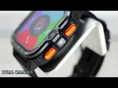 중국 글로벌 버전 Q888 4G 스마트 워치 2.06 인치 AMOLED HD 화면 튀기 회전 카메라와 쿼드 코어 CPU 안드로이드 8.1 OS 판매용