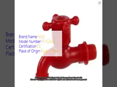 China Single Hole Bathroom Faucet Spout Feature With Diverter 3/4" Plastic Colorful Water Tap for sale