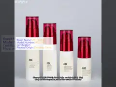 Personal Care 20ml 30ml 40ml 50ml Airless Bottle with Screen Printing and PP Material