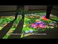 China Mobile All-in-one Interactive Floor Projection System 4000 Lumens for sale