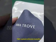 China Factory Customized Hot Sale 3D Glossy Silicone Heat Transfer Sticker High Quality 3D Effect Heat Transfer Logo for Garment for sale