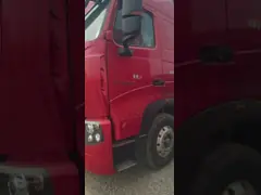 중국 시노 트랙터 트럭 헤드 레드 컬러 6×4 드라이브 모드 레프 스프링 일 줄 수면장 LHD 판매용