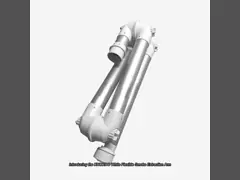 China White Flexible Smoke Extraction Arm Aluminum Alloy For Fume Extractor for sale